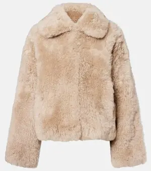 YVES SALOMON Shearling Jacket - Brown