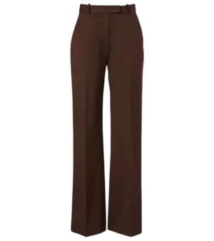 THE FRANKIE SHOP Lenora Straight Pants - Brown