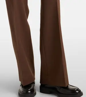 THE FRANKIE SHOP Lenora Straight Pants - Brown