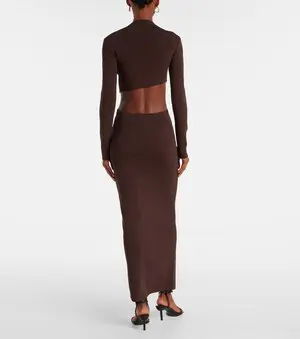 Christopher Esber Asymmetric Knitted Crop Top