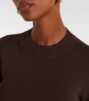 Christopher Esber Asymmetric Knitted Crop Top