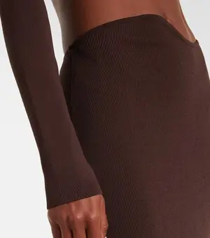 Christopher Esber Asymmetric Knitted Crop Top