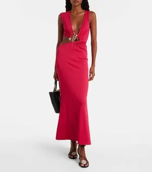 Christopher Esber Cutout Gathered Maxi Dress