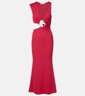 Christopher Esber Cutout Gathered Maxi Dress - Red