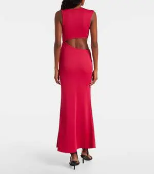Christopher Esber Cutout Gathered Maxi Dress - Red