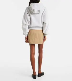 Coperni Logo Cotton-blend Jersey Hoodie - Grey