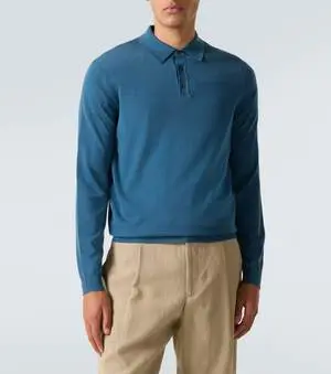 SLOWEAR Wool-blend Polo Sweater
