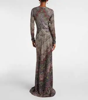 Missoni Zigzag Sequined Lamé Maxi Dress