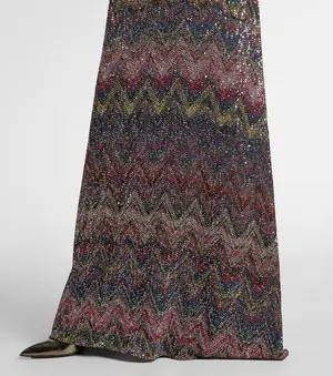 Missoni Zigzag Sequined Lamé Maxi Dress