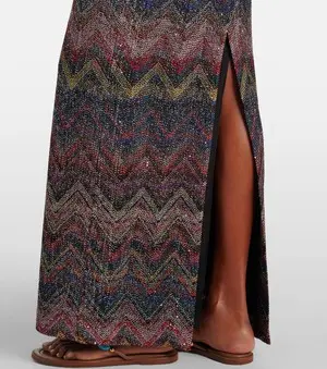Missoni Zig Zag Embellished Maxi Dress