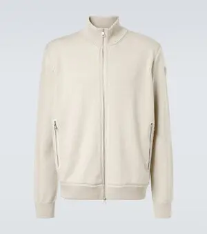 Moncler Wool Zip-up Sweater