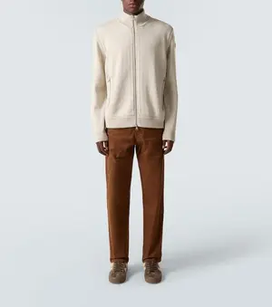 Moncler Wool Zip-up Sweater