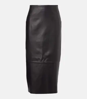 Vince Leather Pencil Skirt