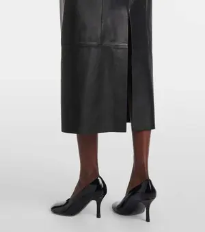 Vince Leather Pencil Skirt