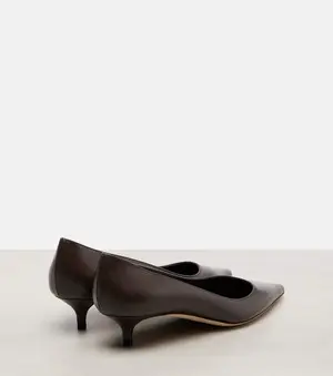 JIMMY CHOO Amelia 35 Leather Pumps - Brown