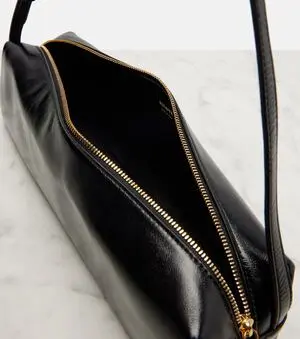 Khaite Kye Micro Leather Shoulder Bag - Black