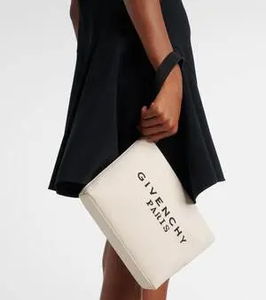 Givenchy Logo Canvas Pouch - Multicoloured