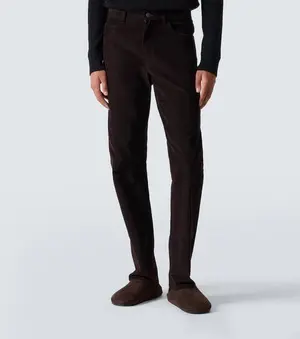THE ROW Fred Cotton Corduroy Slim Pants