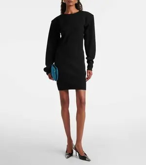 Saint Laurent Wool-blend Minidress