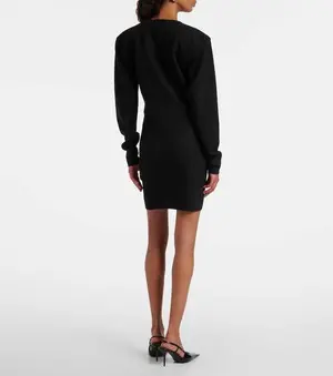 Saint Laurent Wool-blend Minidress