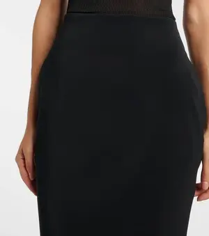 Saint Laurent High-rise Pencil Skirt - Black