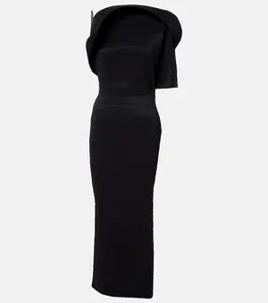 Magda Butrym Caped Cocktail Dress - Black