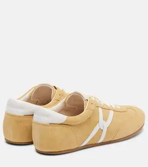 Veronica Beard Riviera Suede Sneakers - Beige