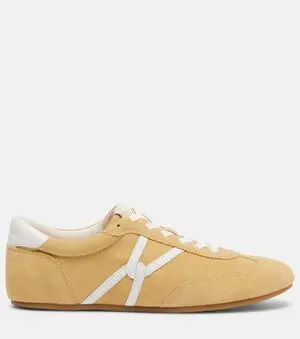 Veronica Beard Riviera Suede Sneakers - Beige