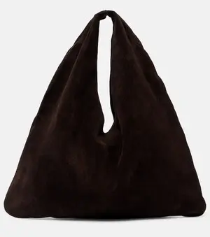 THE ROW Bindle Small Suede Top-handle Bag - Brown