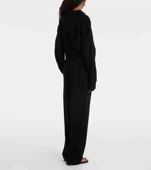 Asceno Aurelia High-rise Straight Pants - Black