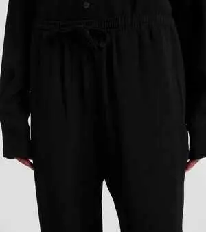 Asceno Aurelia High-rise Straight Pants - Black