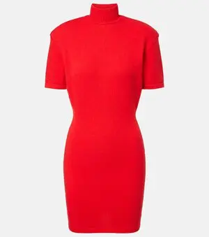 Jacquemus Knitted Wool And Cashmere Minidress