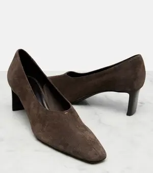 Khaite Cecilia Suede Pumps - Brown