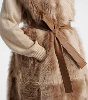YVES SALOMON Reversible Shearling Wrap Jacket