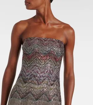 Missoni Zig Zag Embellished Maxi Dress