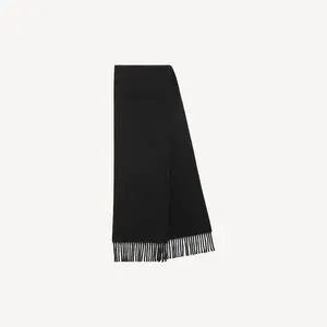 Balenciaga Fringe Scarf - Black