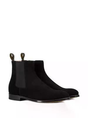 DOUCAL'S Suede Elastic-sided Boots - Black