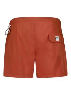 Fedeli Madeira Drawstring-waist Swim Shorts - Orange