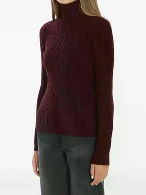 Max Mara Ribbed High-neck Sweater