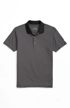 Brooks Brothers Performance Golf Polo - Gray/black