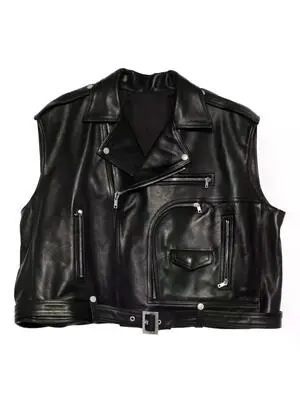 Rick Owens Cropped Leather Jacket