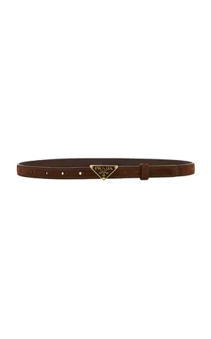 Prada Suede Waist Belt - Brown