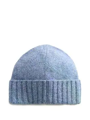 Woolrich Logo-detail Beanie - Blue