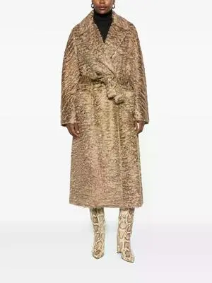 VALENTINI 1972 Belted Textured-weave Coat