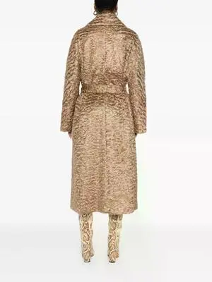 VALENTINI 1972 Belted Textured-weave Coat