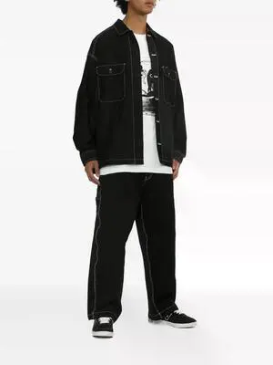 Comme Des Garçons Contrast-stitching Trousers