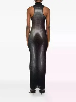 JEAN PAUL GAULTIER Body-print Maxi Dress - Black