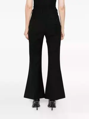 Rokh Flared Basic Trousers - Black