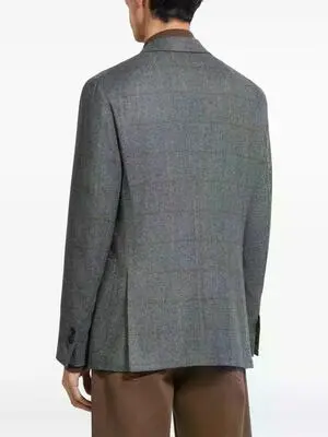 Zegna Checked Cashmere Blazer