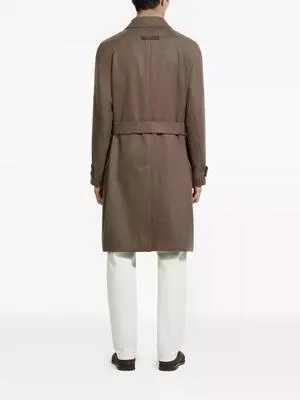 Zegna Belted Twill Coat